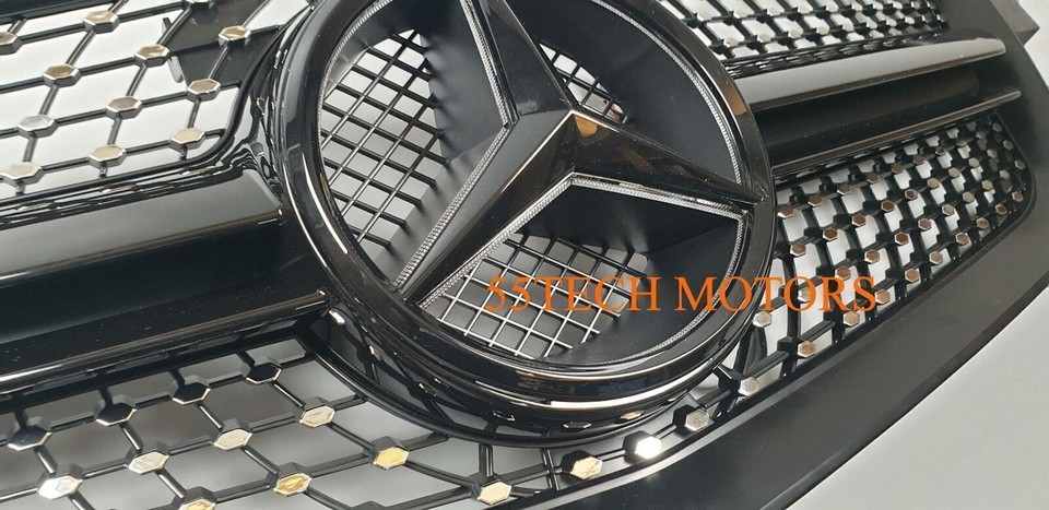 W212 2010 2011 2013 2012 E550 sedan wagon grille led illuminated star ...