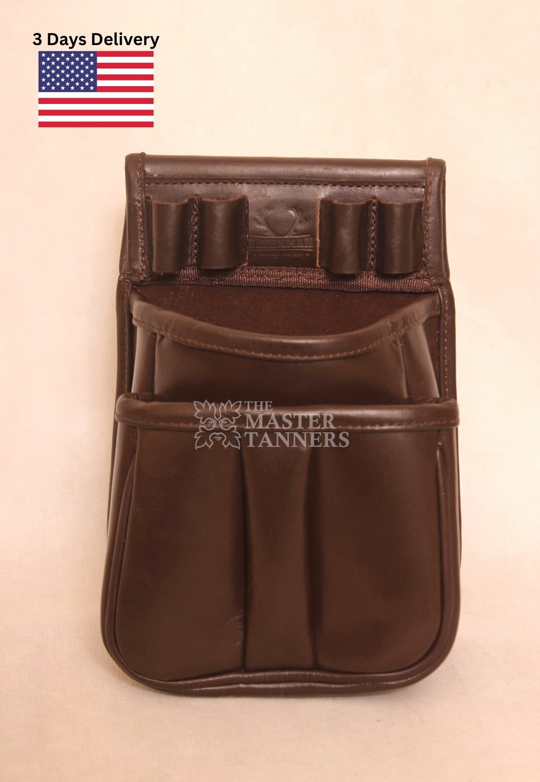 Genuine Thick Leather Shooting Shotgun Shell Bag Ammo Bag Pouch ...