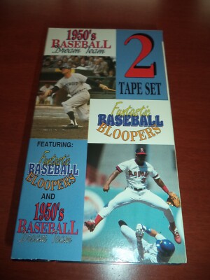 1950's Baseball Dream Team / Fantastic Baseball Bloopers 2 Tape Set VHS ...