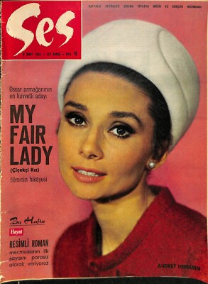 AUDREY HEPBURN COVER Turkish MAGAZINE 1965 Middle East complete ! | eBay