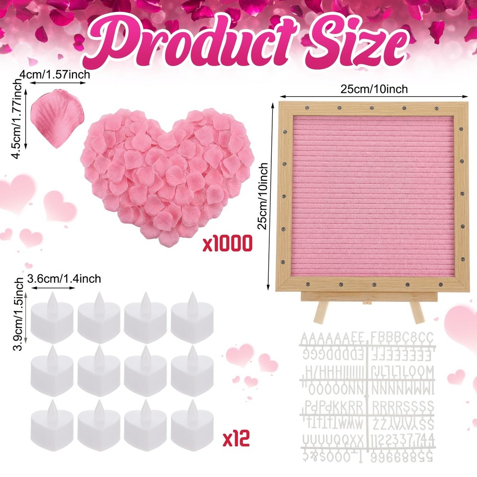 Will You Be My Girlfriend Romantic Sign with LED Candles and Artificial ...