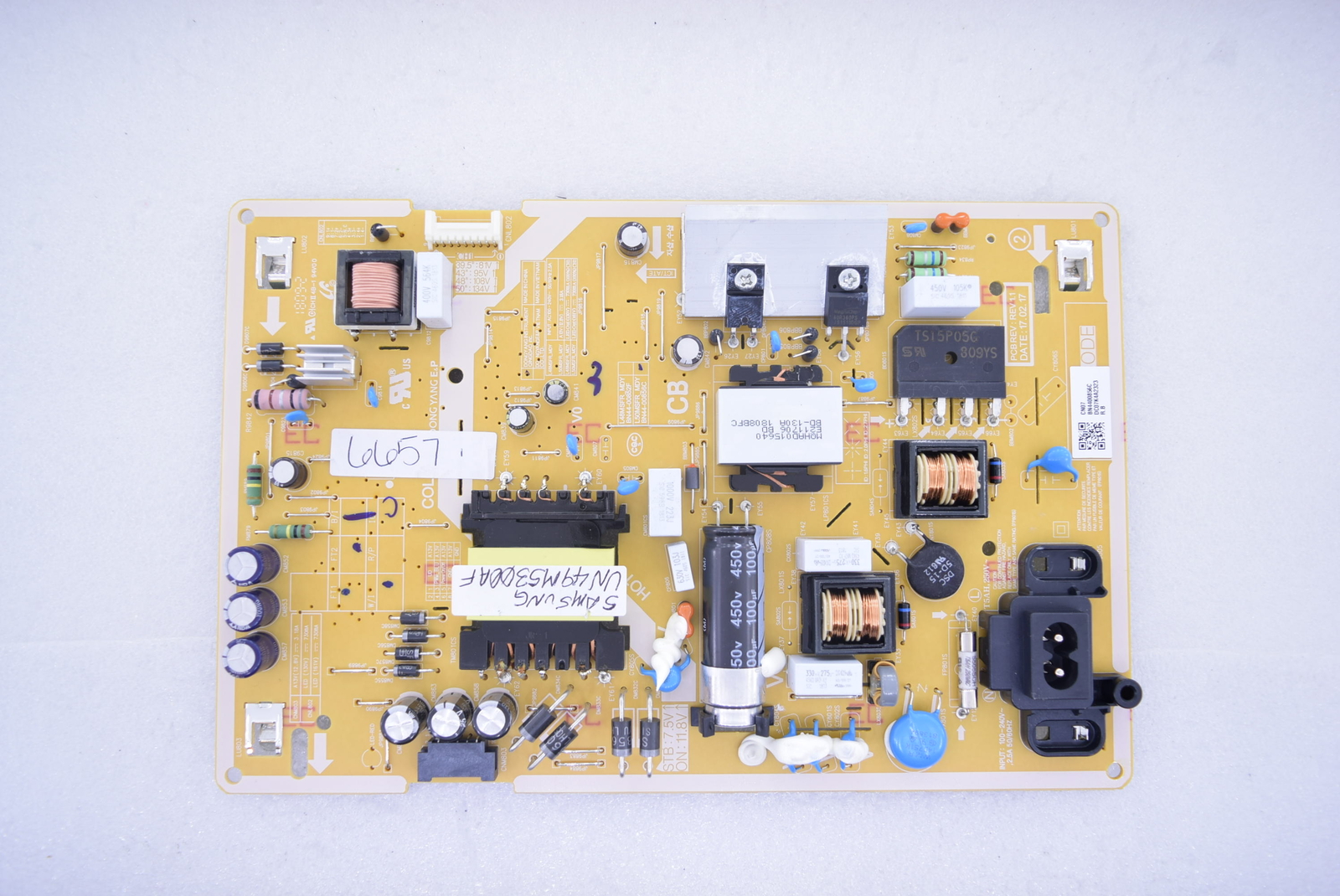 SAMSUNG UN49M5300AF BN4400856C L48MSFR_MDY L50MSFR_MDY POWER BOARD 6657 ...
