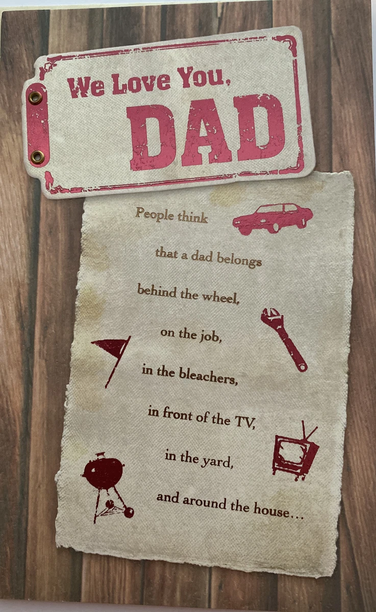 I Love You Dad Cards