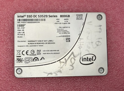 USED Intel SSD DC S3520 Series SSDSC2BB800G7 800GB SATA III 6.0Gbps SSD ...