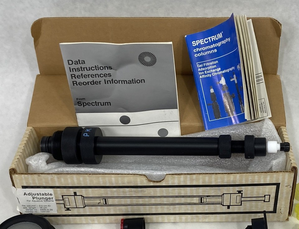 Spectrum Adj. Plunger for Chromatography Column 2.5cm I.D. / 16cm ...