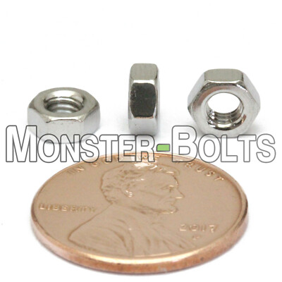 M3.5 - 0.60 Metric Hex Nuts, A2 / 18-8 Stainless Steel DIN 934, Coarse ...