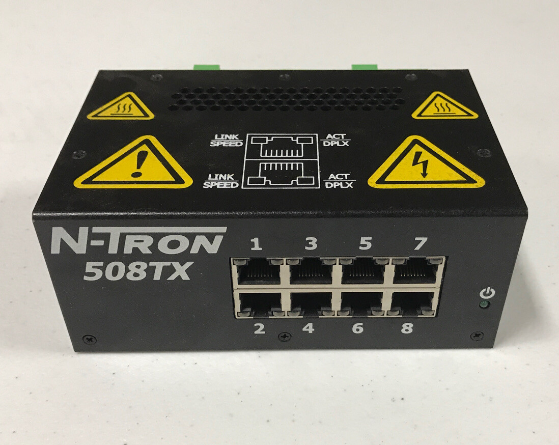 N-Tron 508TX 8 Port Ethernet Switch, 10 - 30V, 1.0A - 1 each | eBay
