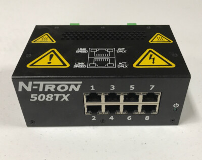 N-Tron 508TX 8 Port Ethernet Switch, 10 - 30V, 1.0A - 1 each | eBay