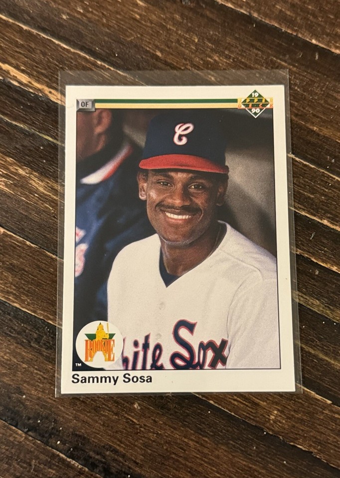 1990 Upper Deck Sammy Sosa Rookie #17 (RC) Card RARE MLB Error Wrong ...
