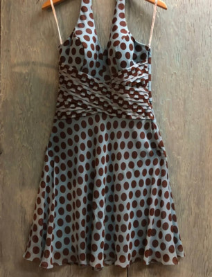 Sherrie Bloom & Peter Noviello CHETTA B Vintage 50s Pin-up Silk Polka ...