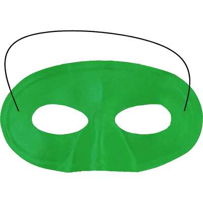 Shiny Green Superhero Eye Mask Cosplay Party Fancy Dress Costume ...