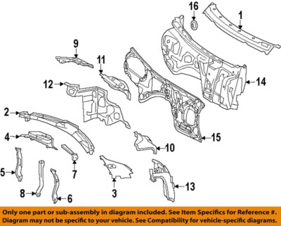 MERCEDES OEM 16-18 GLE350 Cowl-Insulation Right 1666207501 | eBay