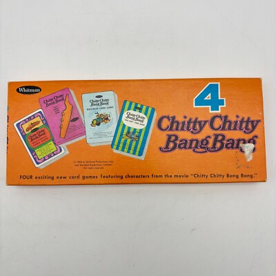 VINTAGE Chitty Chitty Bang Bang 4 Card Games COMPLETE Whitman 1968 ...
