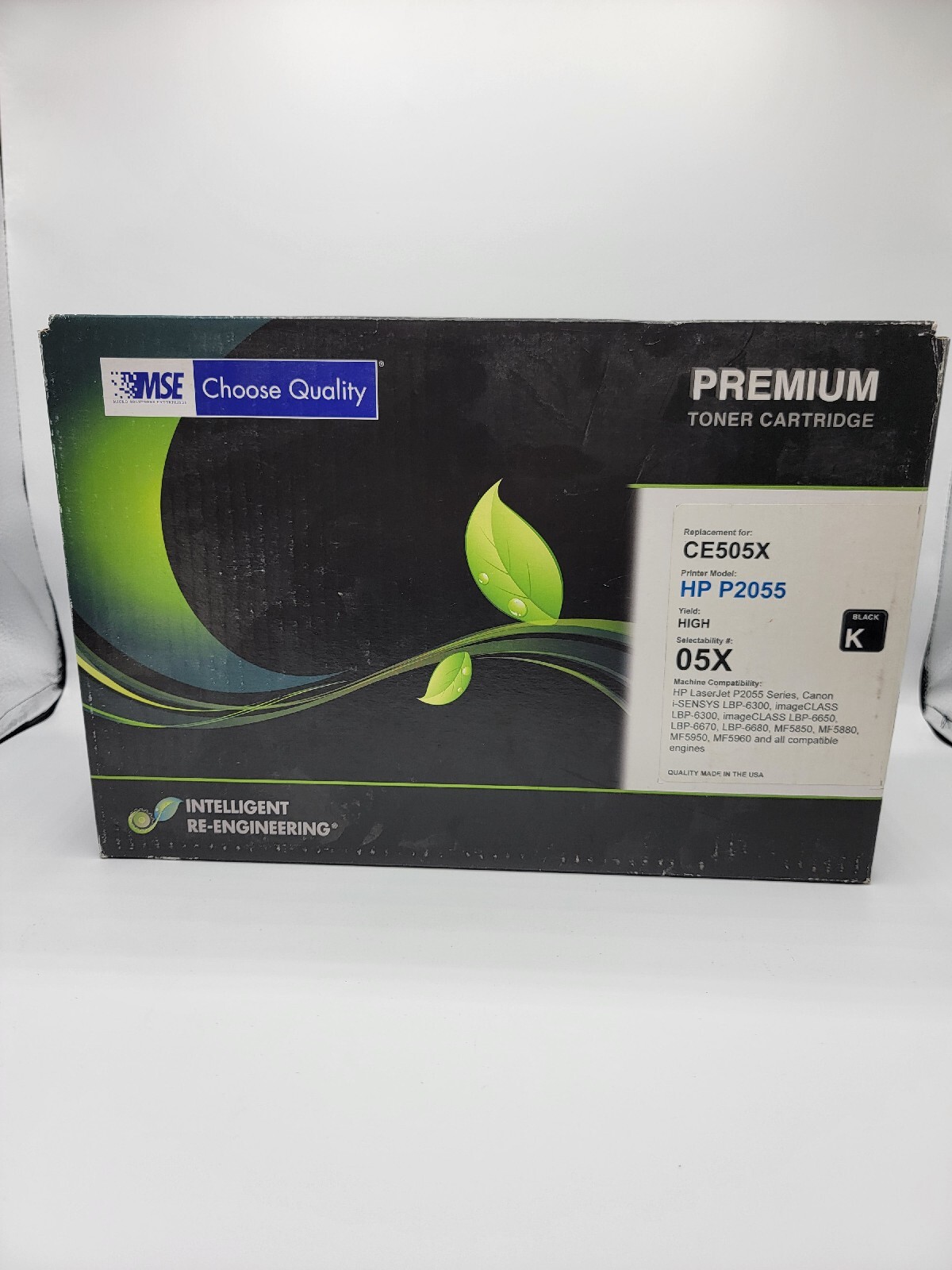 MSE Black Toner Cartridge HIGH VOLUME CE505X NEW Compatible W/ HP 05X ...