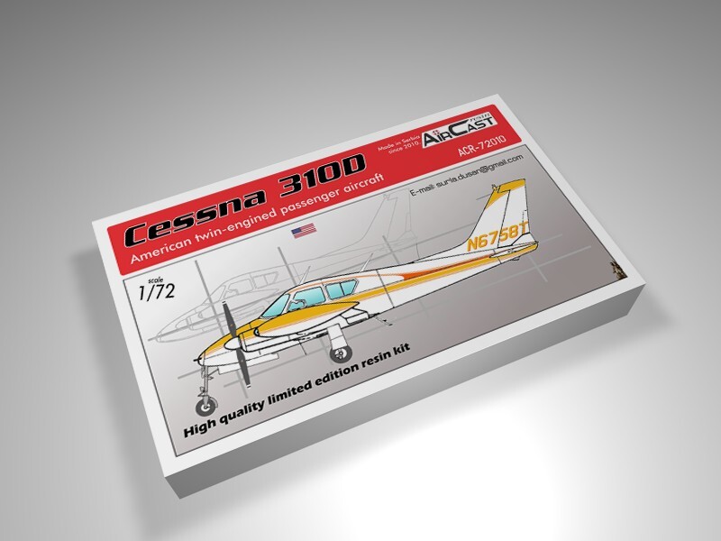 New! AirCast Resin ACR-72010 Cessna 310D, reg. N6758T - 1:72 scale ...