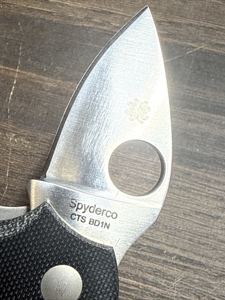 Spyderco Chicago Liner Lock Pocketknife BD1 2" Leaf Blade UNUSED | eBay
