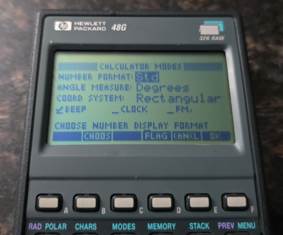 HP Hewlett Packard 48G Graphing Calculator 32K RAM - Tested (Name on ...