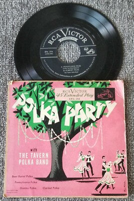 The Tavern Polka Band...."Polka Party" 45 RPM 7" Vinyl Record w ...