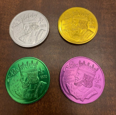 Rex 2023 Set of Four Mardi Gras Doubloons | eBay