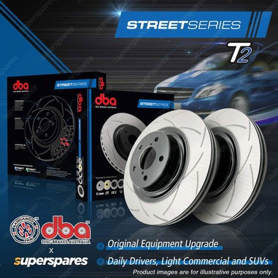 DBA Slotted Rear Disc Brake Rotors for Subaru BRZ Exiga YA Forester SH9 ...