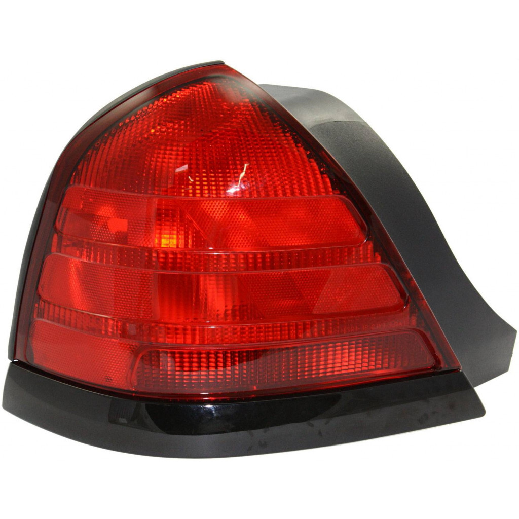 For 2000-2011 Ford Crown Victoria Tail Light Driver Side Black Red Lens ...