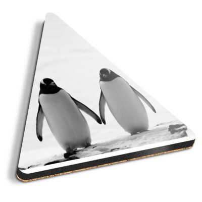 1x Triangle Coaster - BW - Cute Penguin Pair Holding Hands #43341 | eBay