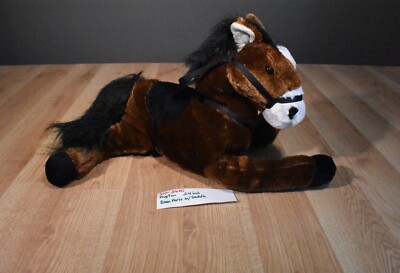 Hugfun Brown and White Horse Pony with Saddle Plush(310-2400) | eBay