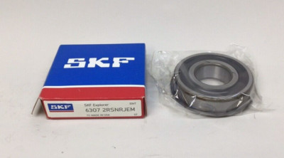 SKF 6307 2RSNRJEM Ball Bearing Deep Groove 35mm ID X 80mm OD X 21mm W ...