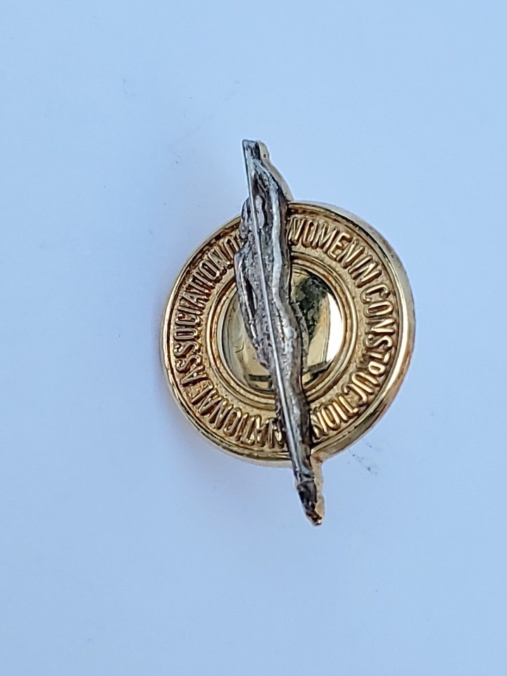 Vintage 1/10 10k Gold Pin, National Association Women In Construction ...