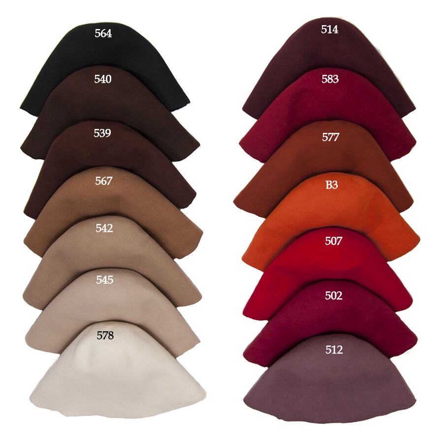 Wool felt cone hood body woolfelt millinery block base hat fascinators ...