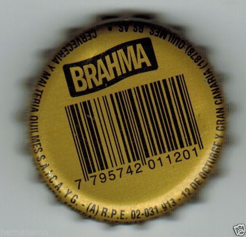 Argentina Bottle Cap (#297) Beer Brahma | eBay