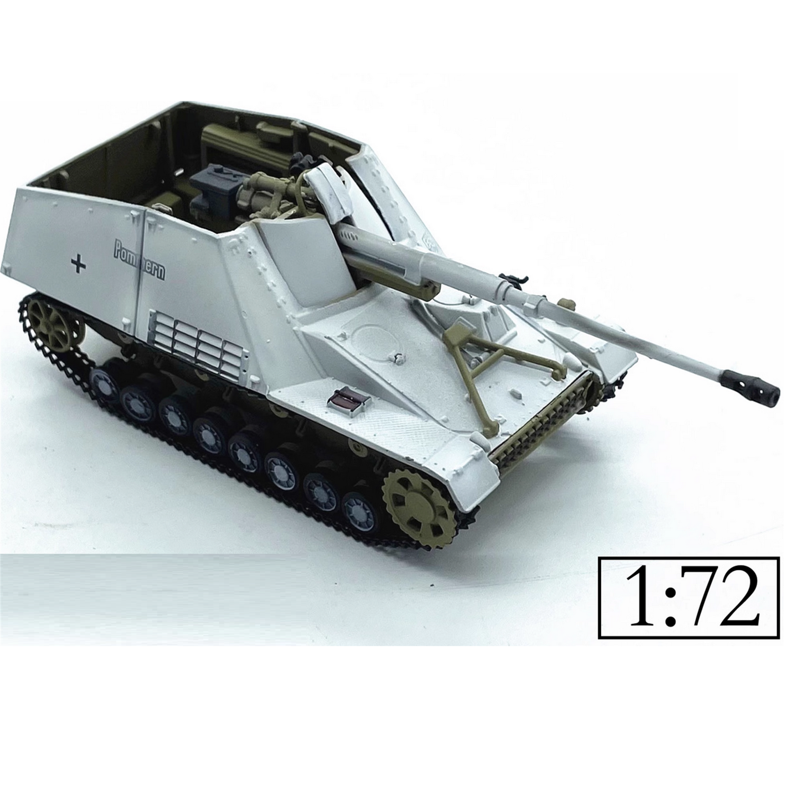 NEW 1/72 German Rhino Sd.Kfz.164 NASHORN Anti-Tank Snow Painting Tank ...