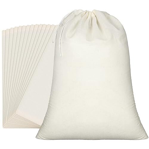 Muslin Bags Cloth Bags with Drawstring Large Storage Bags Bulk Cotton ...