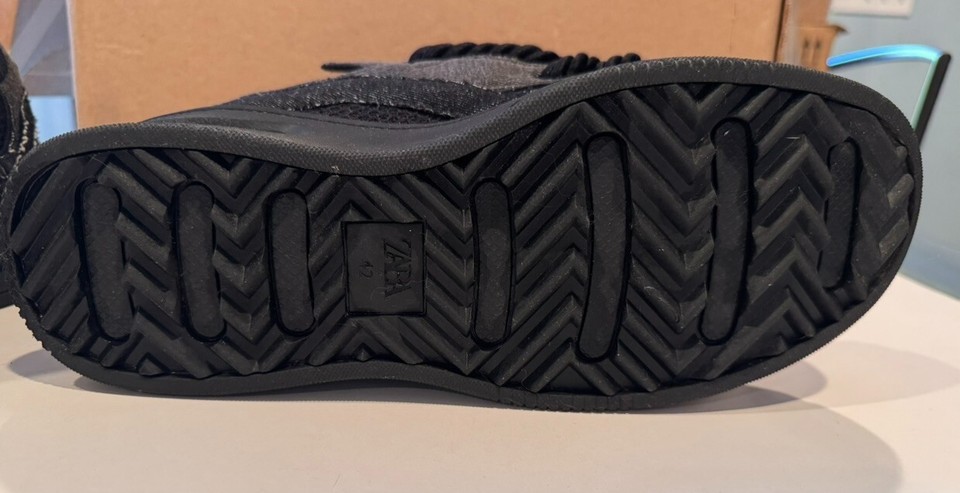 Zara Rope Skate Trainers, US Size 9, EUR Size 42, Black/Gray NEW | eBay