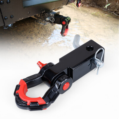 2" Trailer Hitch Receiver With 3/4" D Ring Shackle Heavy Duty Off-Road ...