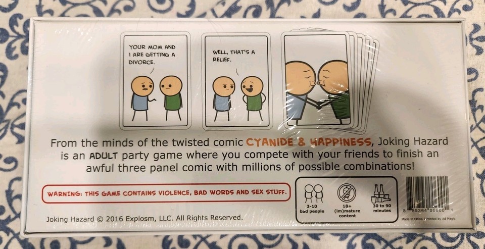 Joking Hazard Offensive Card Game From Cyanide & Happiness BRAND NEW ...
