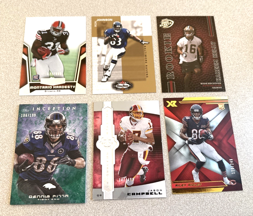 NFL Football Serial Numbered Card Lot 30 Cards | eBay