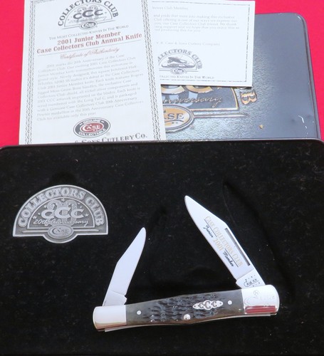 Case XX Boxcar Half Whittler Knife 2001 Bone SFO Exclusive CCC Knife ...
