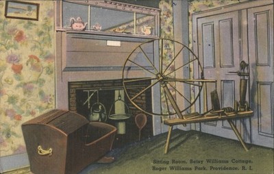 Providence,RI Sitting Room,Betsy Williams Cottage,Roger Park 1958 R.I ...