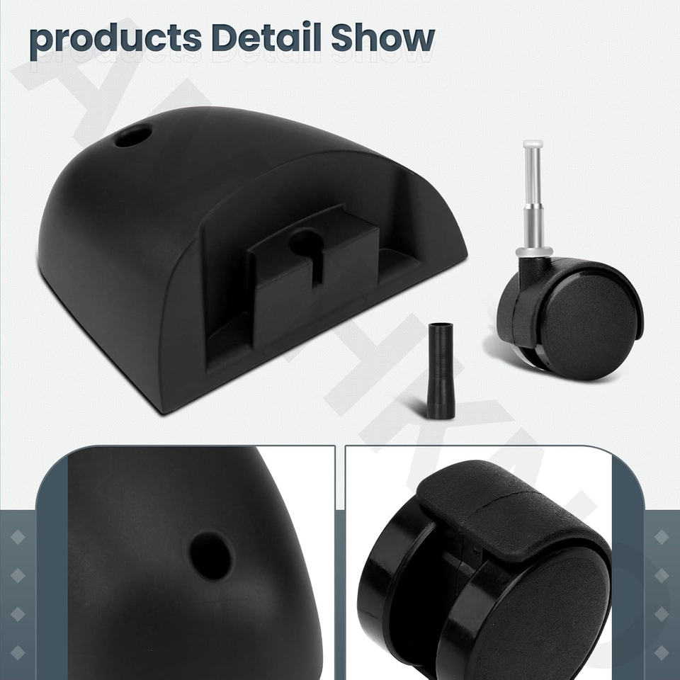 Heavy Duty Caster Wheels with Caster Foot Kit for Shop Vac Vacuum a & B ...