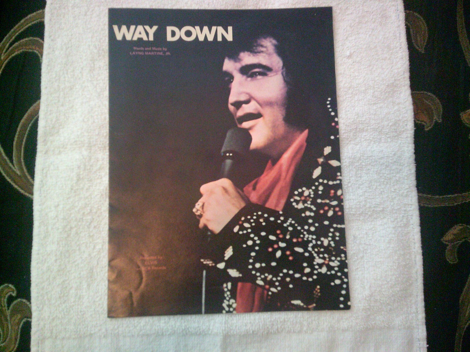 WAY DOWN - ELVIS PRESLEY - VINTAGE SHEET MUSIC - 1977 - RAY STEVENS ...