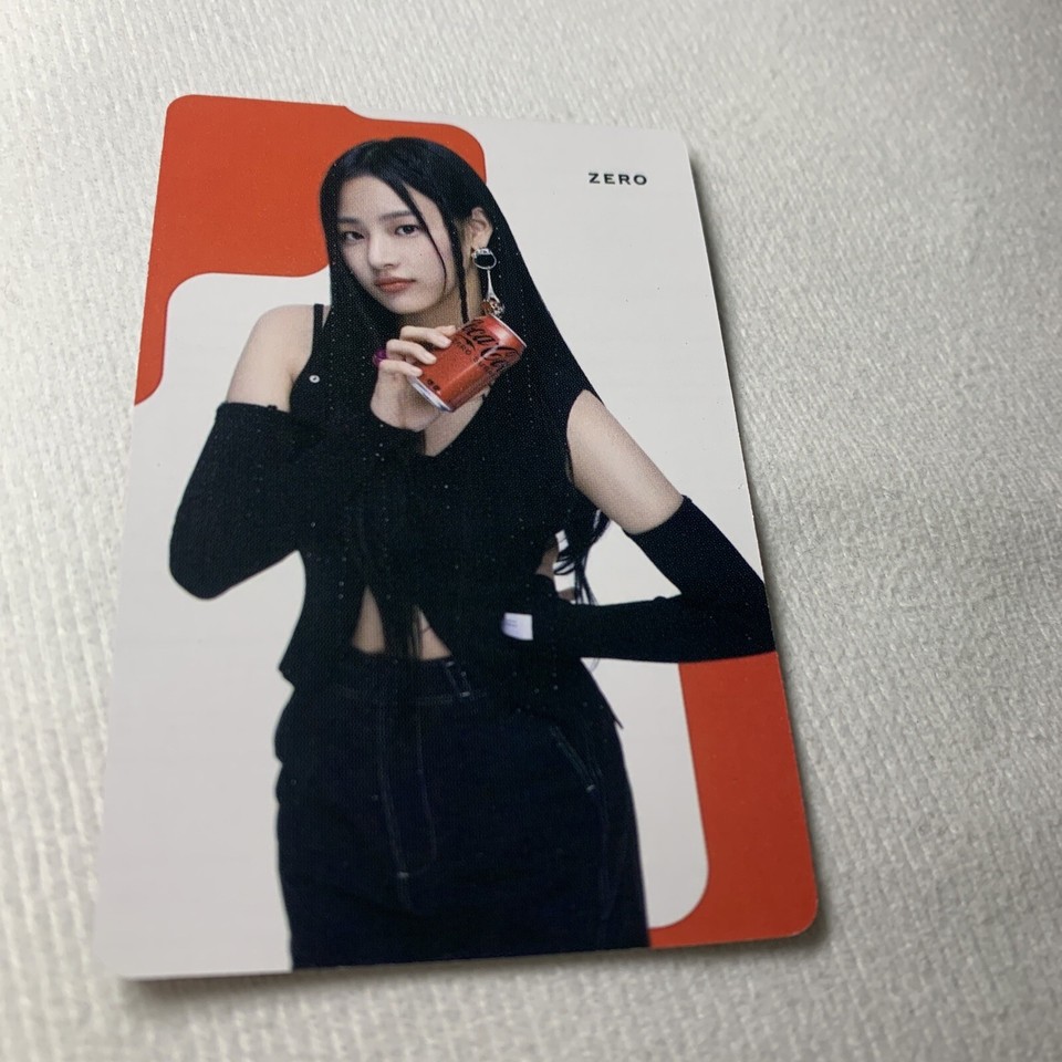 Minji NEWJEANS Girl Zero Beach Edition Celeb Photo Card Kpop Coke Pose ...