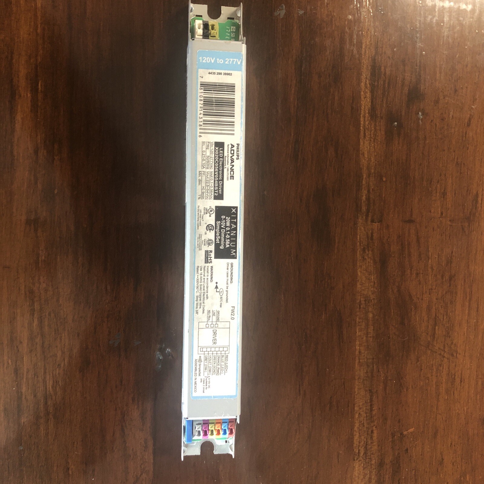 Philips Advance Xitanium XI020C056V054BST2 LED Driver, 20W 0.1-0.56A 0 ...