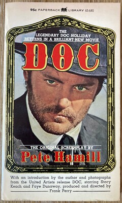Doc Pete Hamill 1971 Paperback Screenplay Doc Holliday Movie Stacy ...