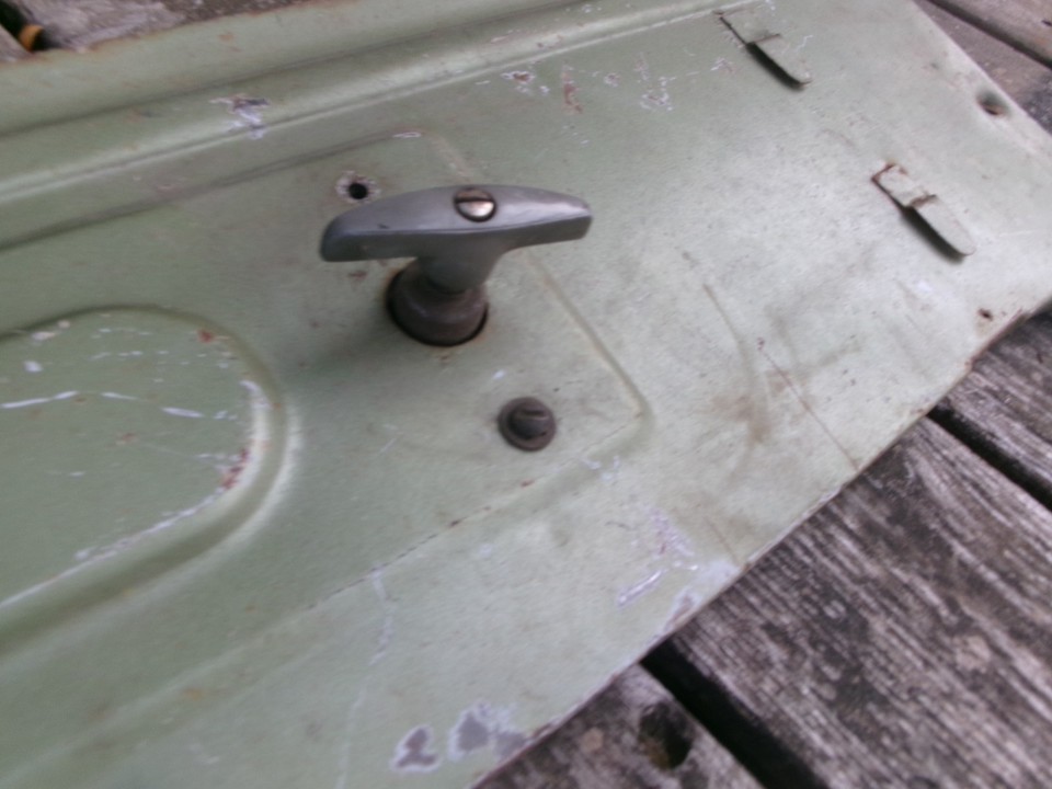 1935 1936 Ford Coupe ROLL DOWN Rear Window REGULATOR PANEL Original 3 / ...