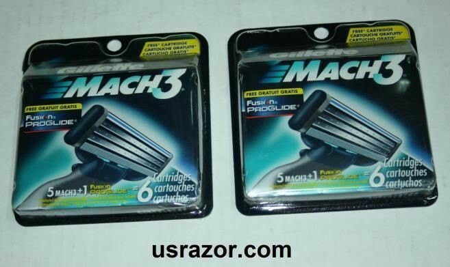 12 Gillette Mach3 Razor blades 10 Mach 3 & 2 Fusion Proglide Refill ...