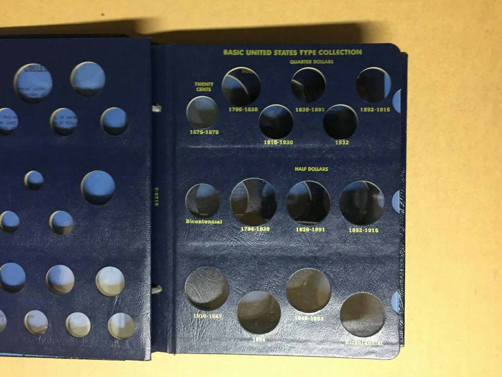 Whitman Classic Coin Album # 9138 For U.S. Type Set 18th, 19th, 20th ...