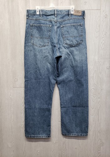 Wrangler Jeans Mens 36x30 Relaxed Fit Straight Leg Premium Denim Blue ...