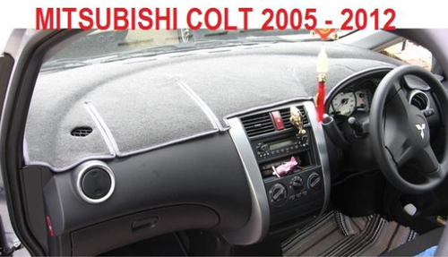 BLACK DASH MAT, DASHMAT, DASHBOARD COVER FIT MITSUBISHI COLT 2005 ...
