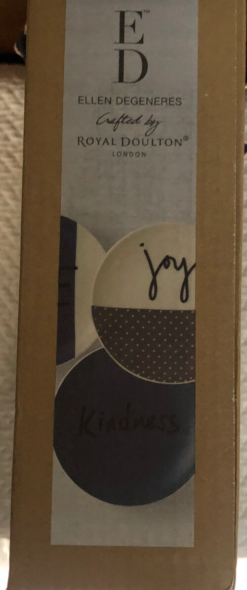 Ellen DeGeneres Royal Doulton Set of 4 Bread Plates Love Joy Kindness ...